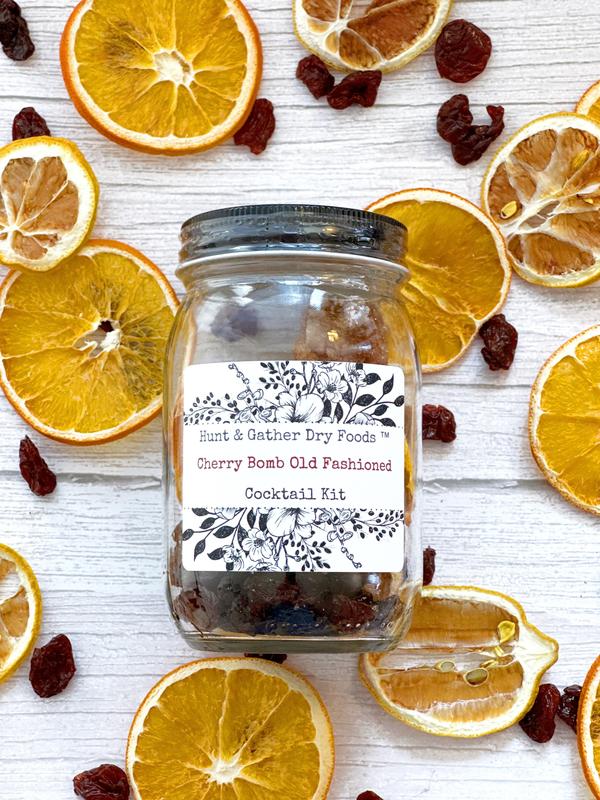 Cherry Bomb Old Fashioned Cocktail Kit - Sweet Snack Set with Essential ...
