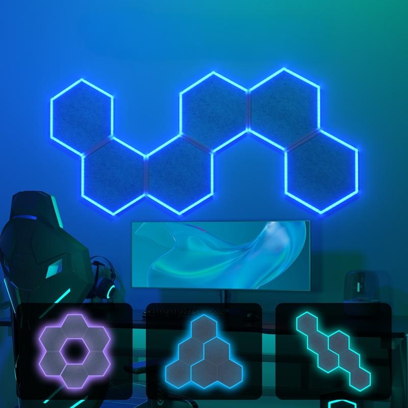 TONOR RGB Acoustic Panels Self-adhesive, Sound Proof Panels Dampening ...