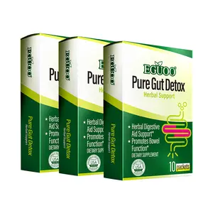 EGUOO Herbal Digestive Healthcare 10 packets (1 box) - Contains senna ...