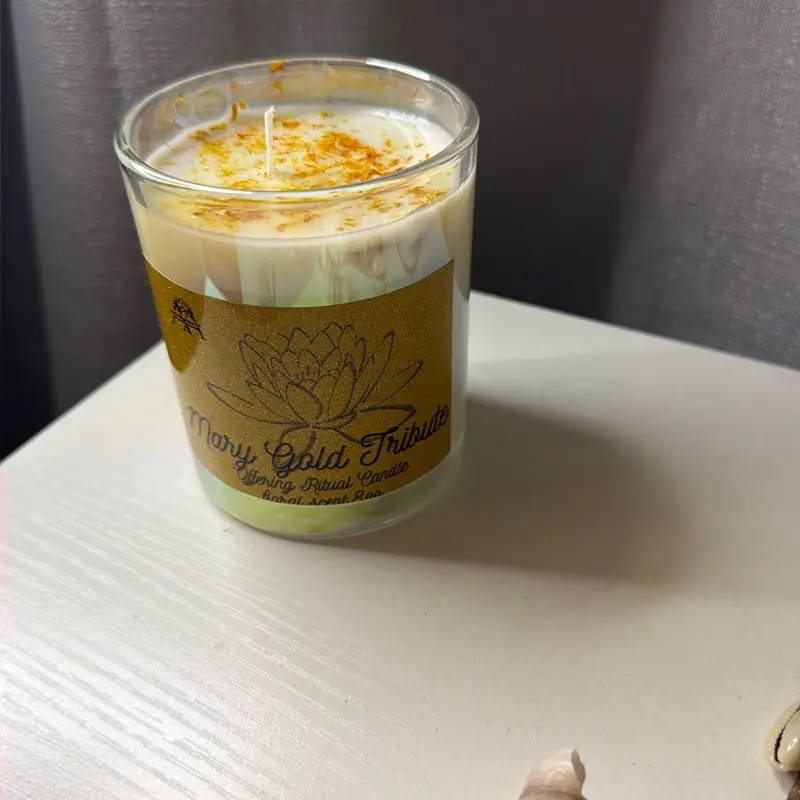 Mary Gold Tribute Ritual Candle Honor Your Ancestors Spiritual Tribute ...