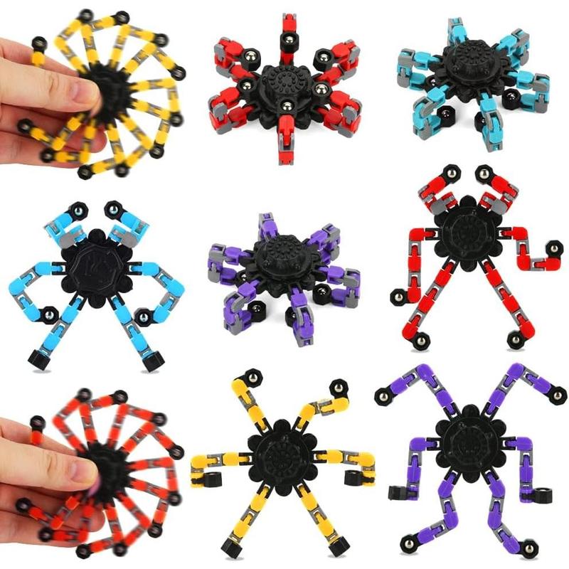 Fidget Spinners, 8 Pack Transformable Fidget Spinners Toys Party Favors ...