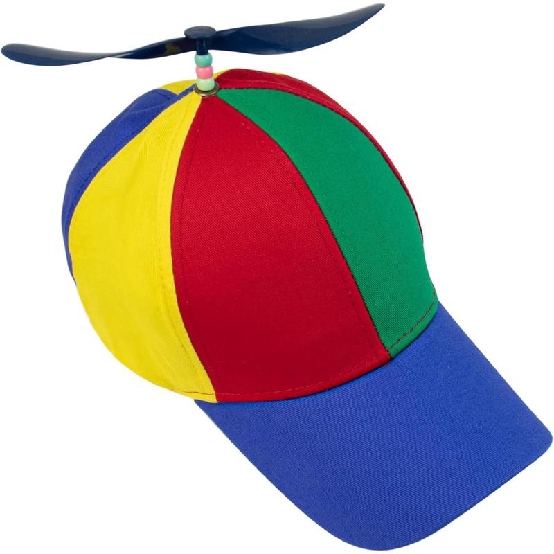 , Adult Rainbow Propeller Hat Detachable Helicopter Baseball Cap Top ...