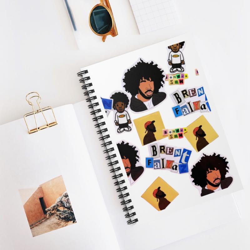 'Brent' Spiral Notebook - Ruled Line with Lines for Writing and ...