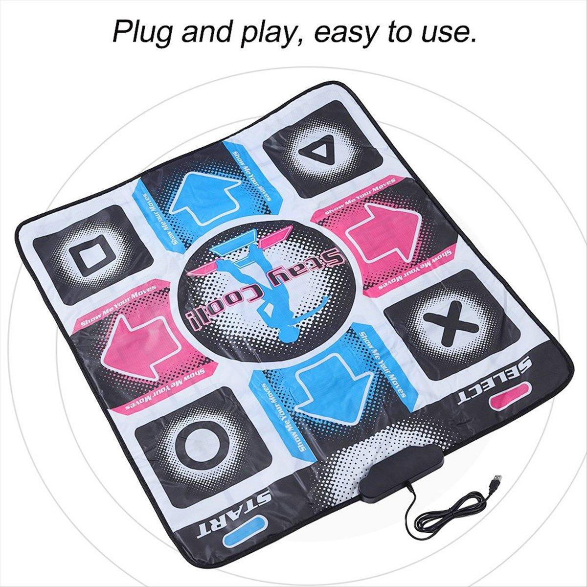 USB Wired Dance Mats 11Keys Dancing Game Step Pad HD Foot Print Dancer ...