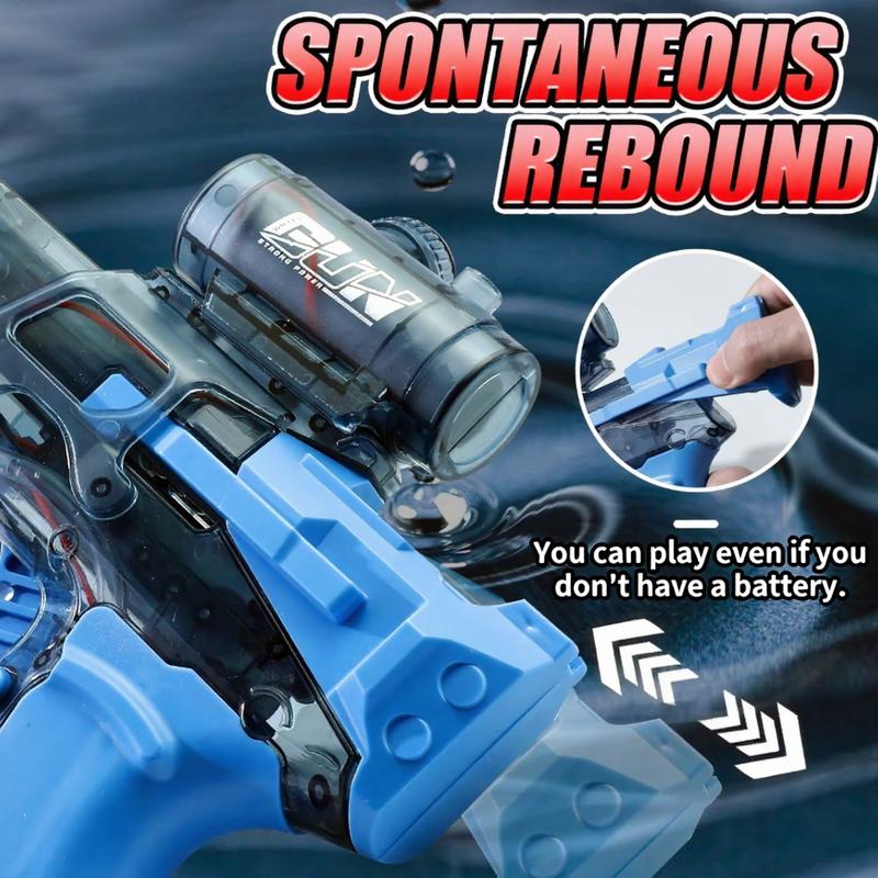 Electric Water squirt gun Long Range LED Light Lead Flame Effect ...