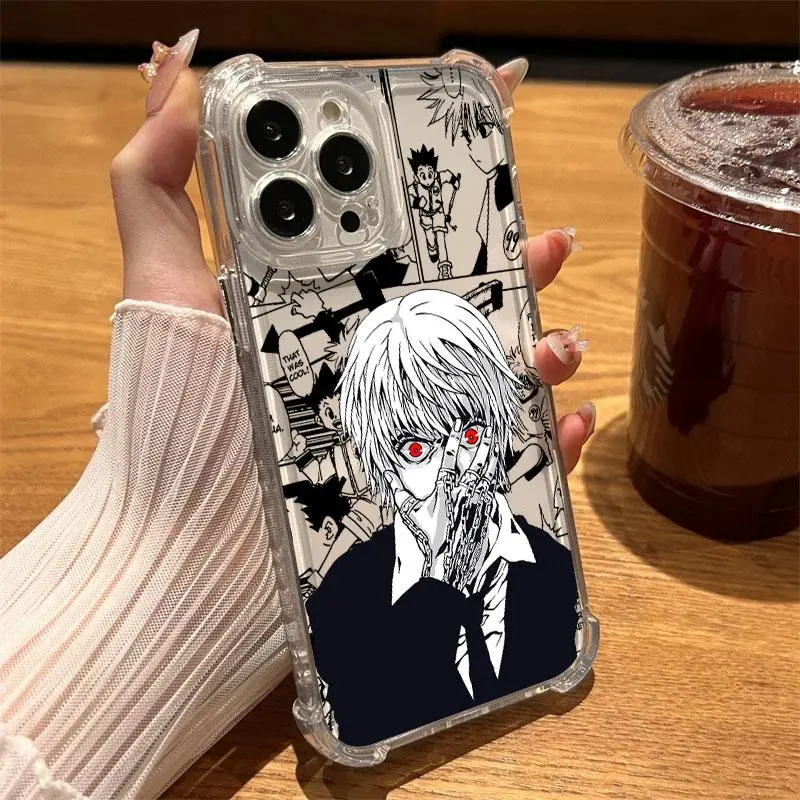 Gon Killua Hisoka HUNTER×HUNTER Hot Phone Case Clear For iPhone 17 16 ...