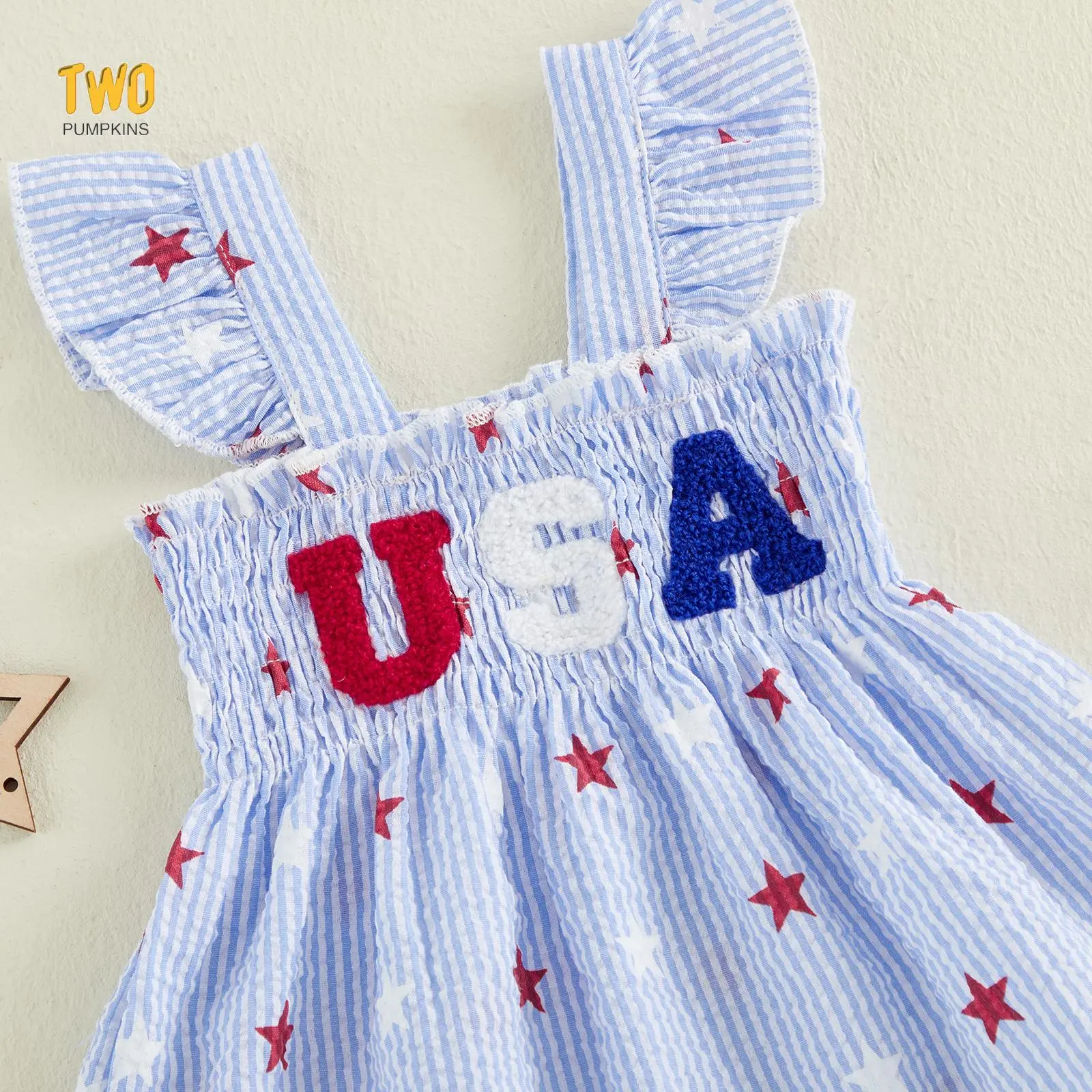 4th Of July Toddler Baby Girl Outfits, Striped Stars Print Camisole ...