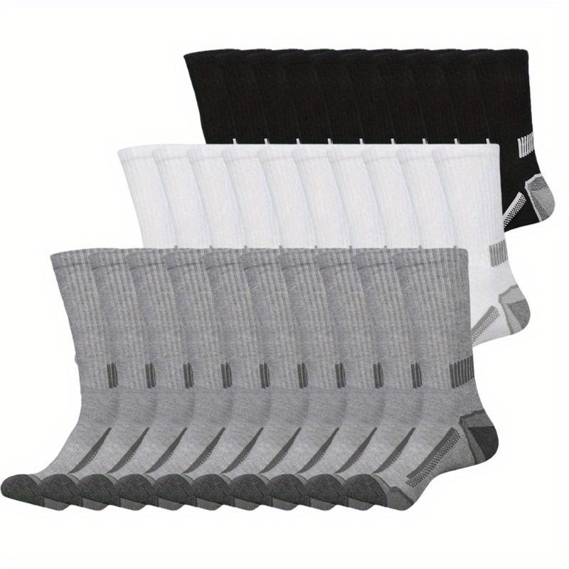 [Cotton Sports Socks] Breathable Elastic Men's Cotton Blend Mid-Calf ...