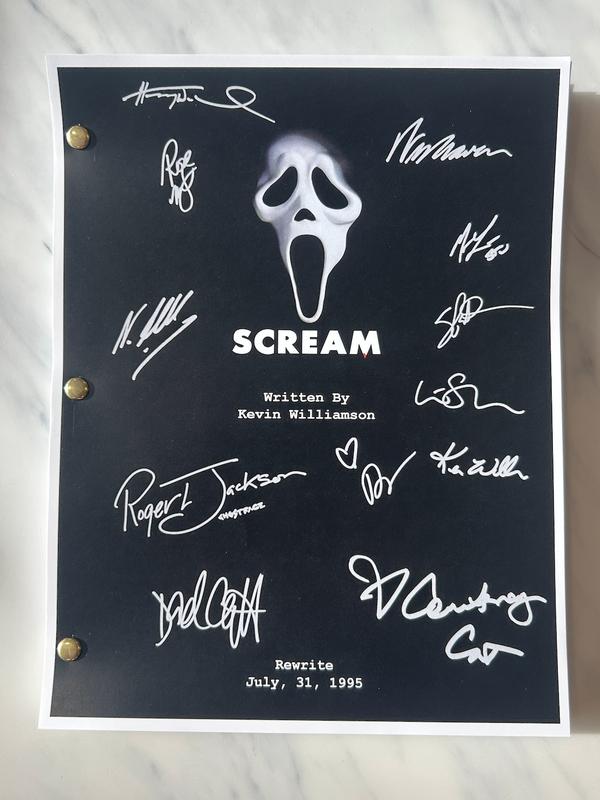 Scream Signed Autographed Script Full Screenplay Full Script Reprint ...
