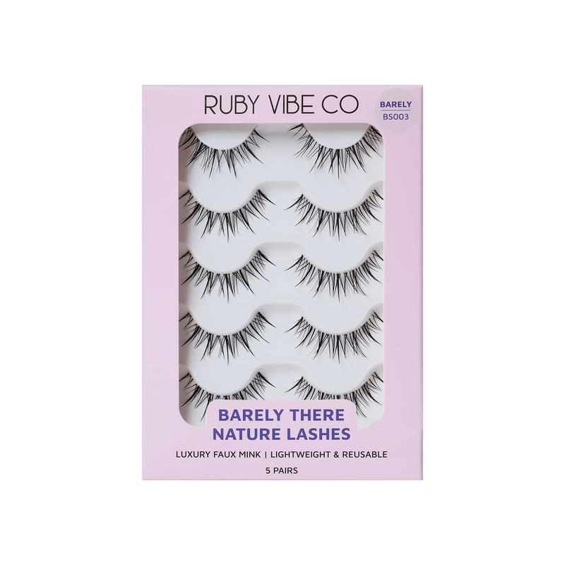 [RUBY VIBE CO] Subtle Charm Barely There Natural Lashes BS003 Clear ...