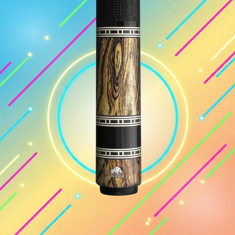 Rhino RETRO Bocote Carbon Fiber Pool Cue, Lizard-Embossed Microfiber ...
