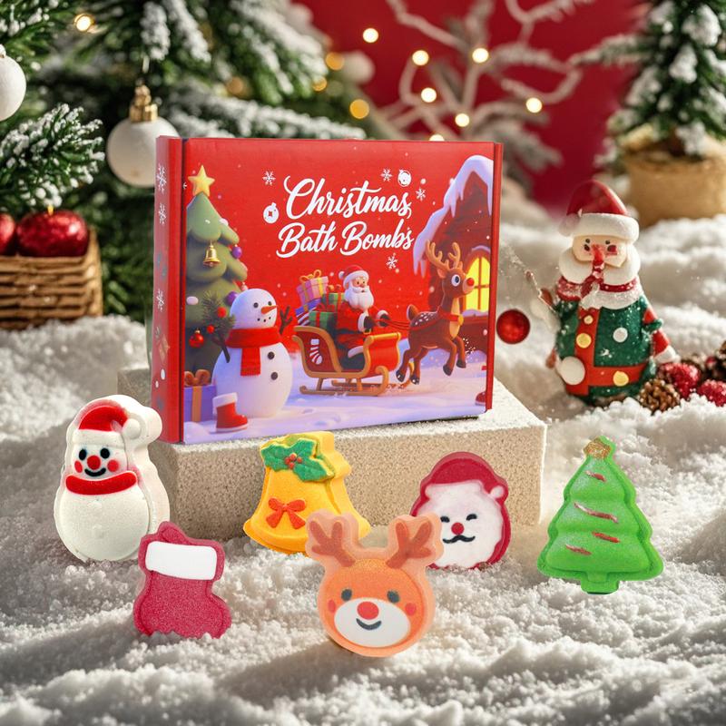 iHave Christmas Bath Bombs Gift Set – 6pcs Festive Bath Bomb Kids Box ...
