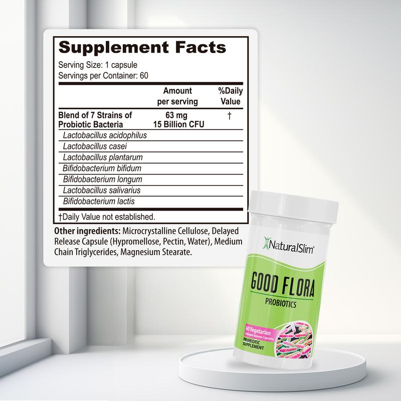 Good Flora®- Women's probiotics contains 60 capsules, each with 15 ...