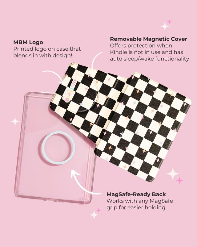Magnetic Removable Cover Paperwhite Kindle Case Clear Back 3-in-1 ...