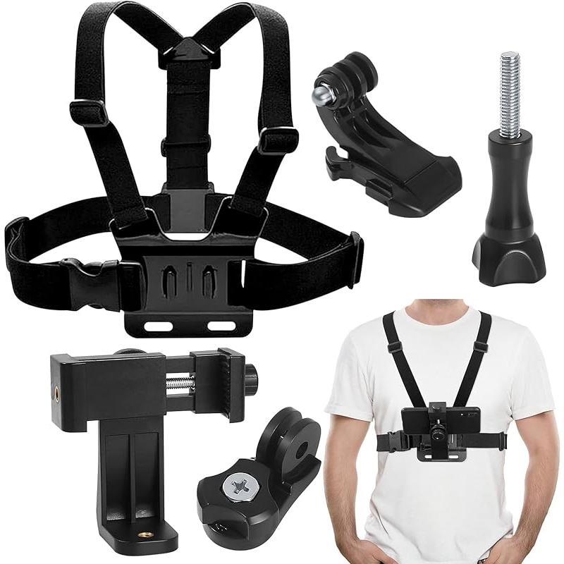 Mobile Phone Chest Adjustable Strap Mount Chest Cell Phone Clips ...