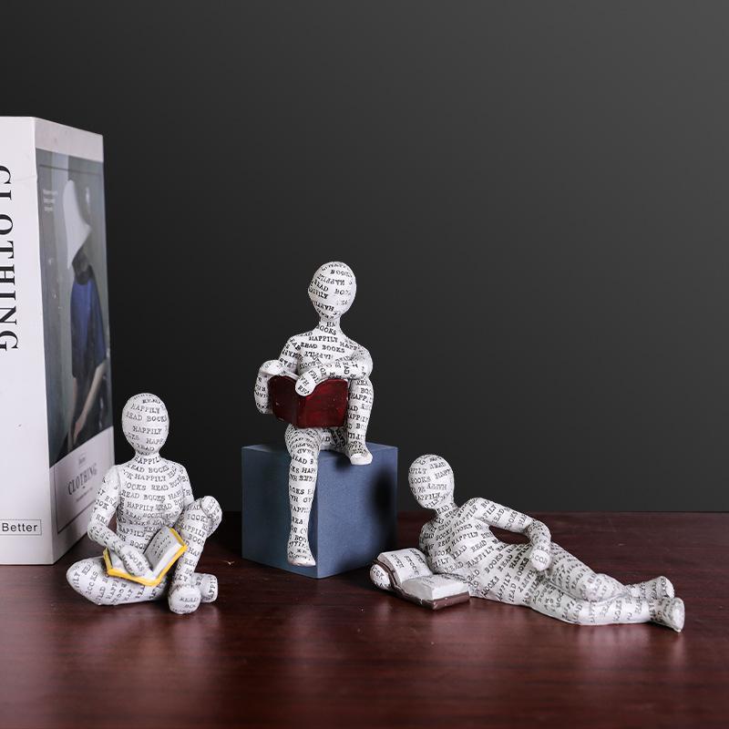Abstract Reading Figure Decoration, 3 Counts/set Modern Abstract ...