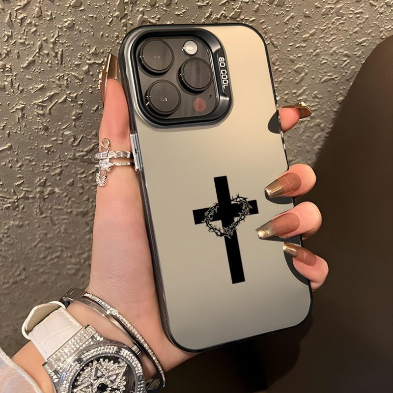 Christian-Themed Iphone Case with a Simple Cross Design, Compatible ...