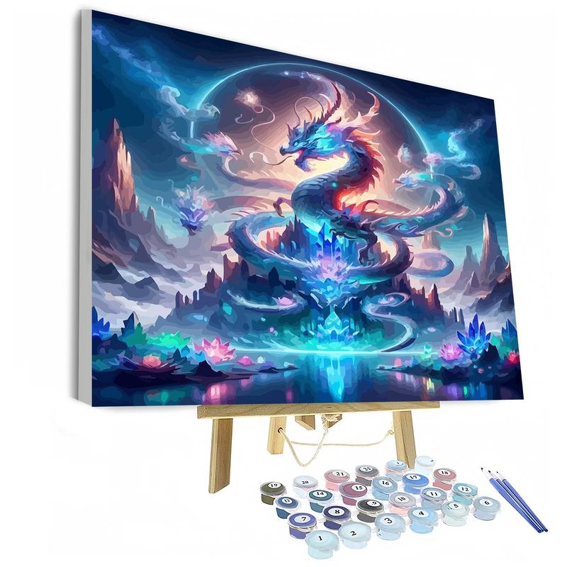 Nine-Headed Dragon DIY Paint by Numbers Kit, Home Decor Art Craft ...