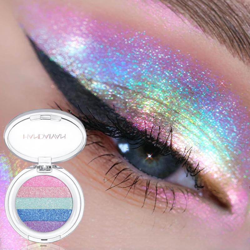 Chameleon Eyeshadow Palette, Five Colors Pearl Glitter, Long-Lasting ...