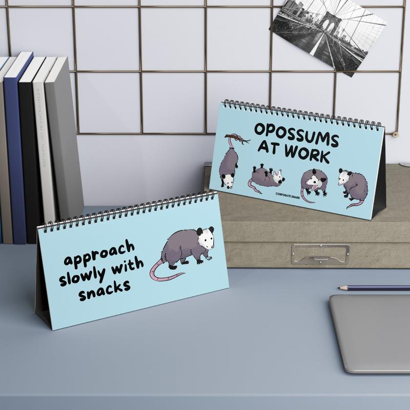 Opossums At Work Desk Sign Office Home Decor, Novelty Decor - TikTok Shop