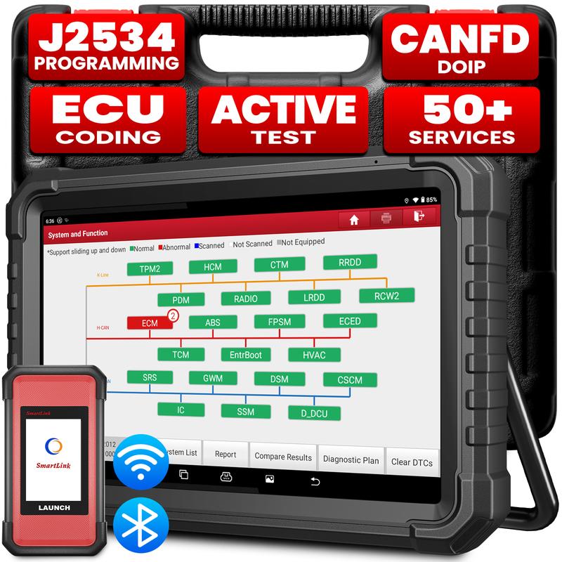 LAUNCH X431 PRO3S+ Elite SmartlinkC 2.0 Bi-Directional Diagnostic Scan ...