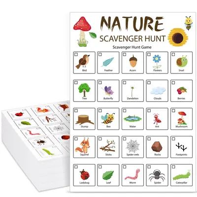 10-piece Tool Kit QUOKKA Toddler Scavenger Hunt Game - 50 Educational ...