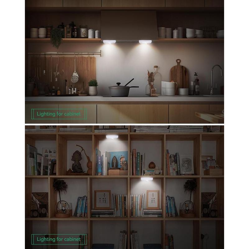 Closet Light, Battery Operated Switch Light, Tap Light, Touch, Push ...