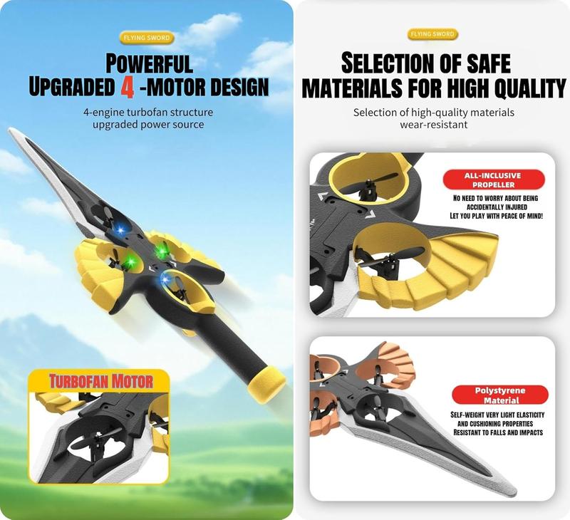 Remote Control Flying Sword-Hand Wave/Controller Mode, Remote Stunt ...