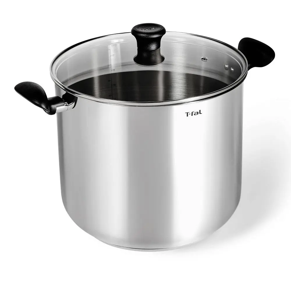 T-Fal Simply Cook 16qt Stainless Steel Stock Pot with Lid - TikTok Shop