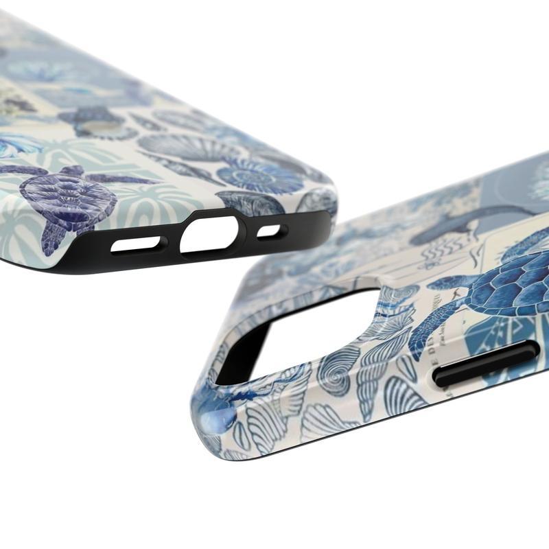 Blue Ocean Coquette Phone Case | Blue Marine Aesthetic Phone Cover for ...