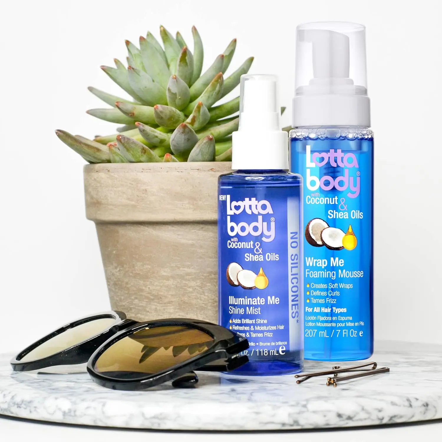 Lotta Body Coconut & Shea Oils Wrap Me Foaming Curl Mousse 7 Fl Oz ...