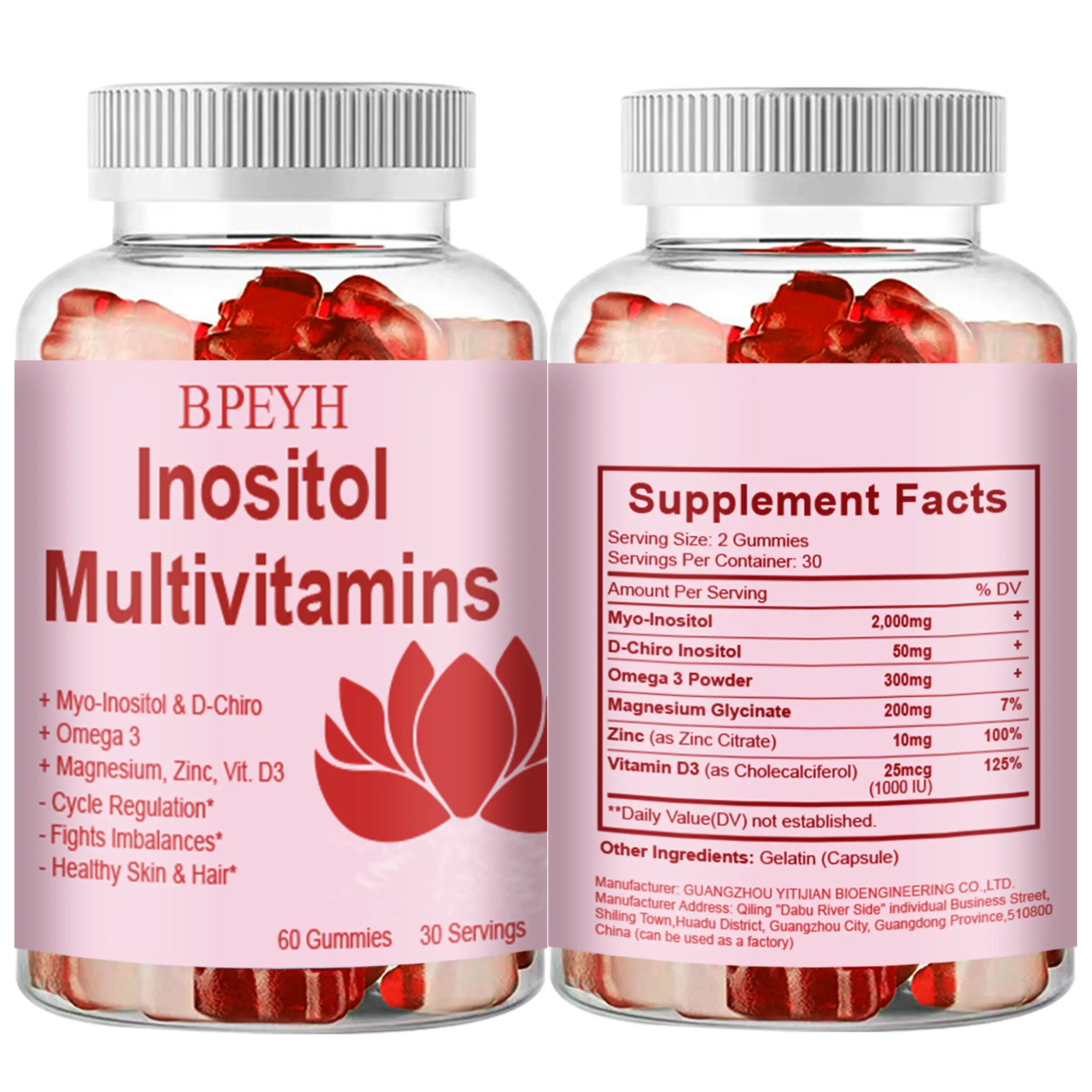 Inositol Multivitamin -Peach PerfectMyo-Inositol, D-Chiro Inositol ...