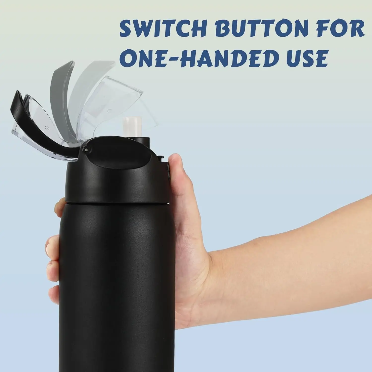 32 oz Insulated Water bottle with Straw, Stainless Steel Water bottles ...