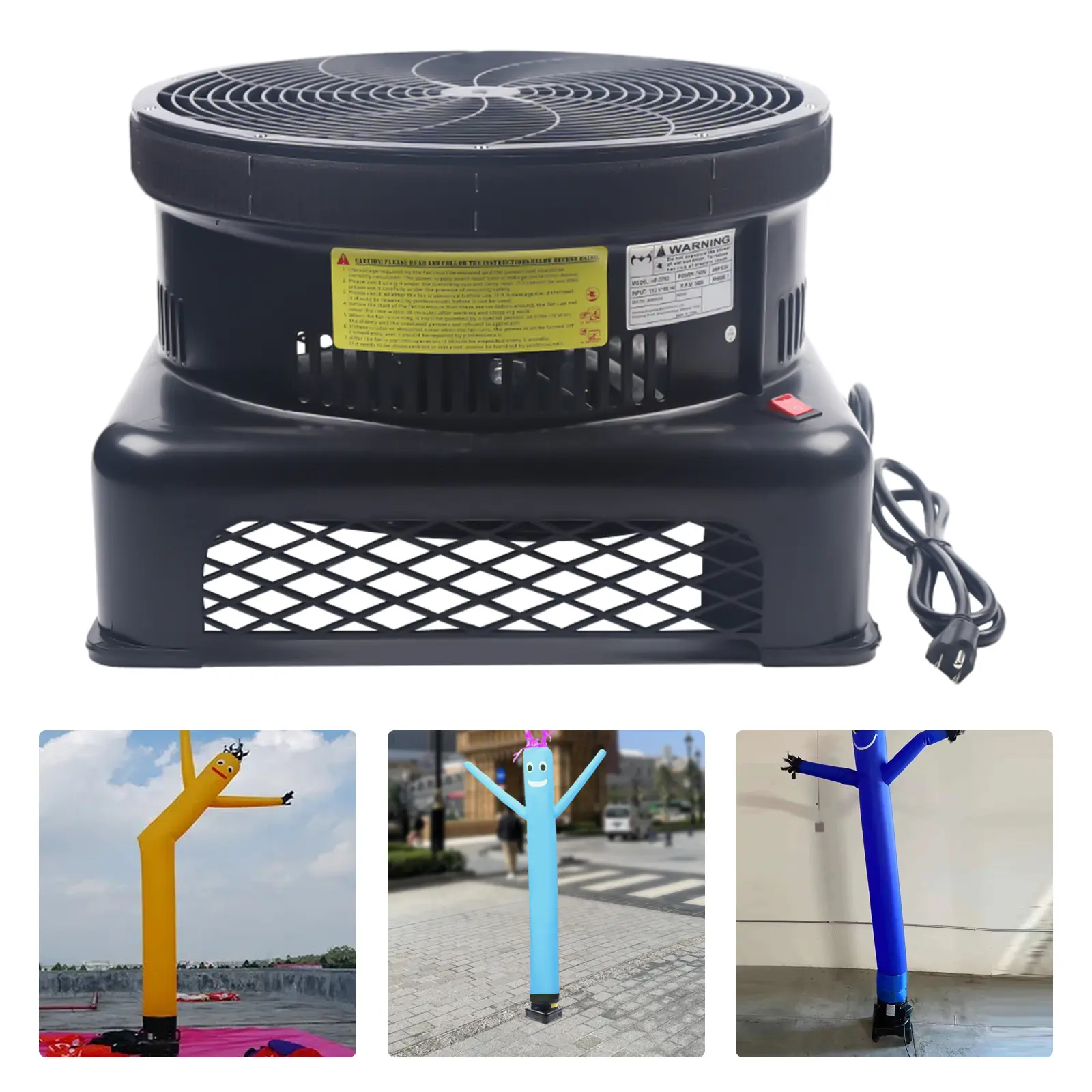 CNCEST HDF-550 Man Dancer Air Blower Fan for Inflatable Advertising Air ...