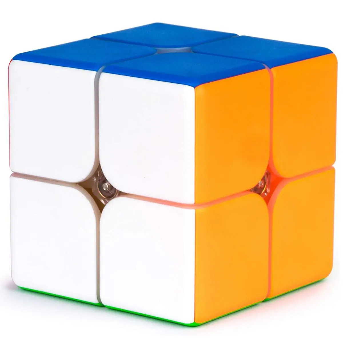 Magnetic 2x2 Speed Cube Stickerless Smooth Fast Turning Puzzle Toy for ...