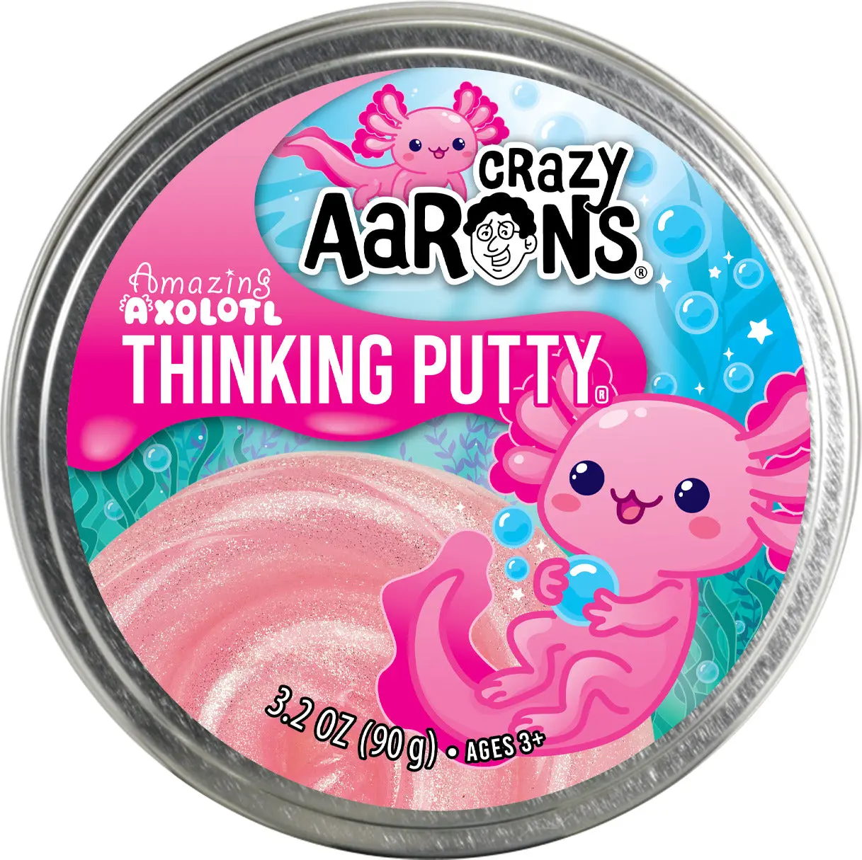 Thinking Putty Amazing Axolotyl 4" Tin - TikTok Shop
