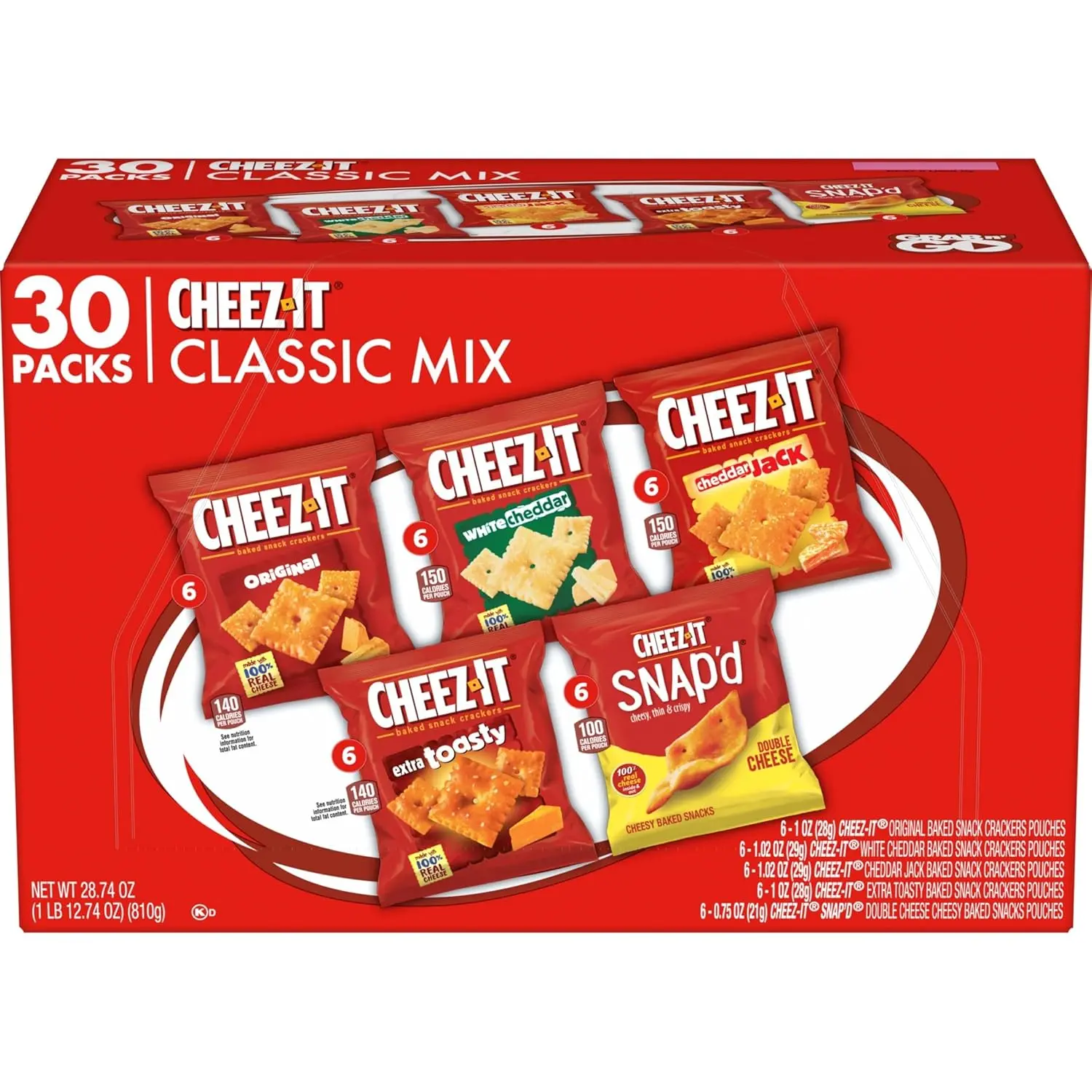 Cheez-It Cheese Crackers, Baked Snack Crackers, Office and Kids Snacks ...