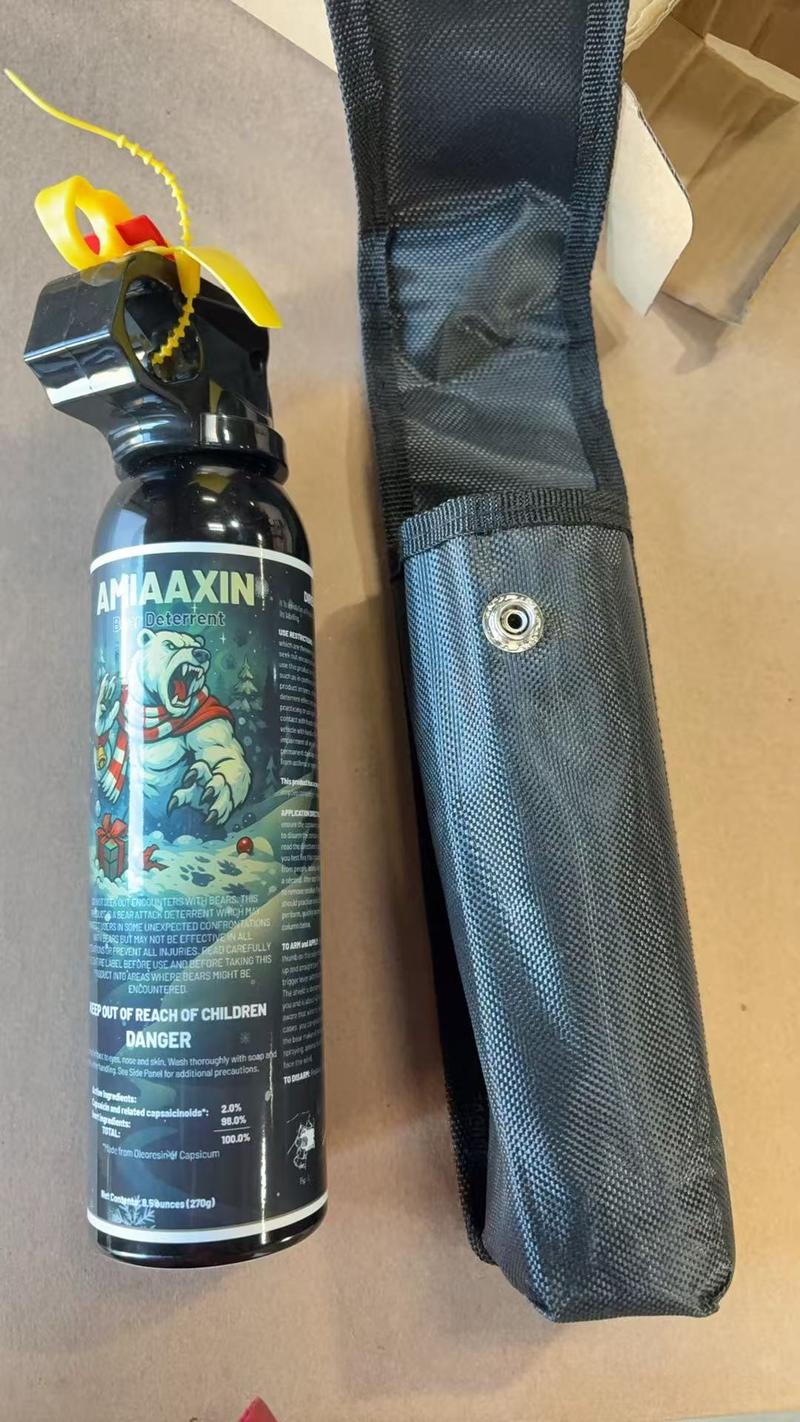 Bear Spray 40 ft Range, Max Strength, EPA-Registered Spray for Bears ...