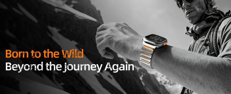 Magnetic Titanium Smart Watch Strap 1-Bead Norman Buckle for 44/45/46 ...