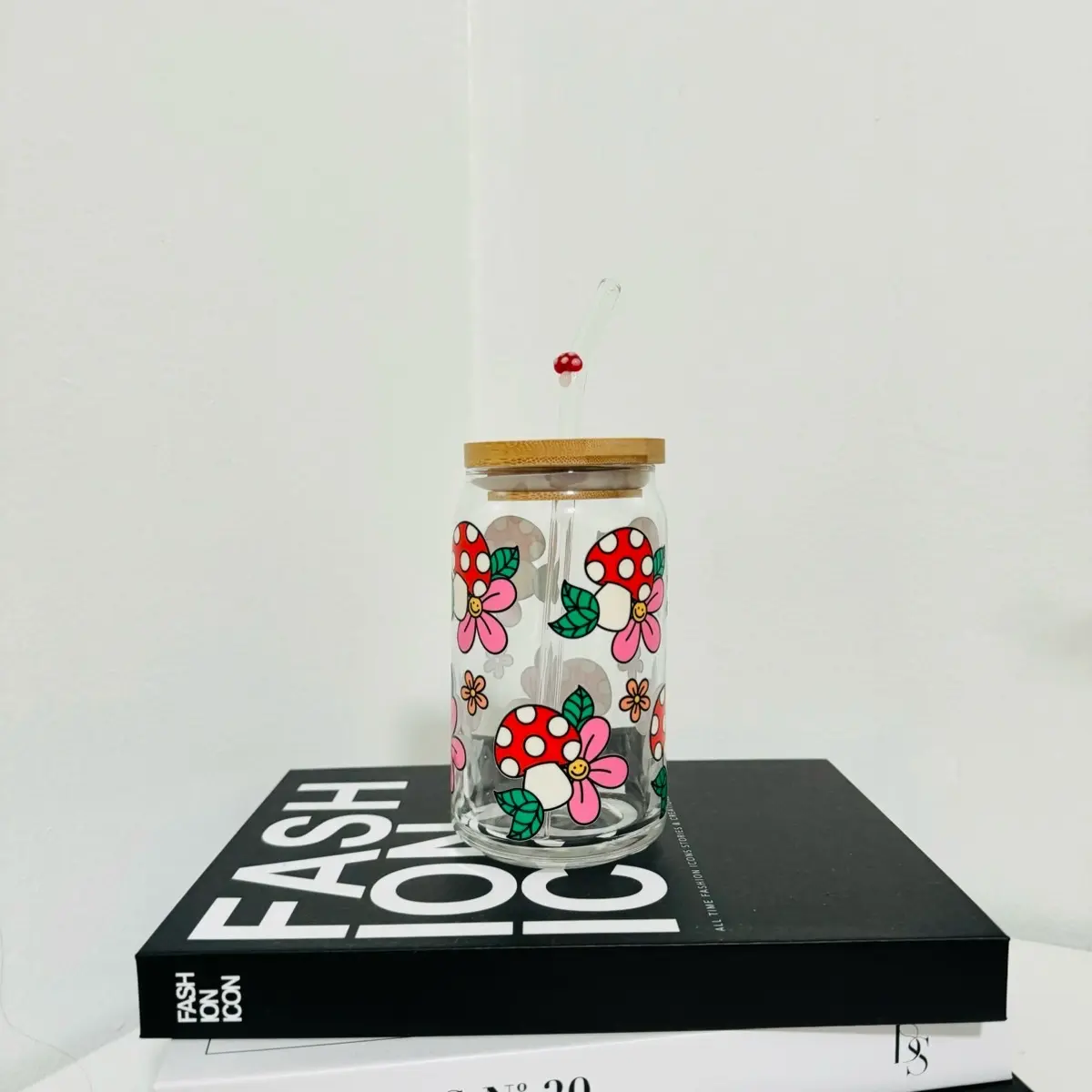 Mushroom Smiley Beer Can Glass - TikTok Shop