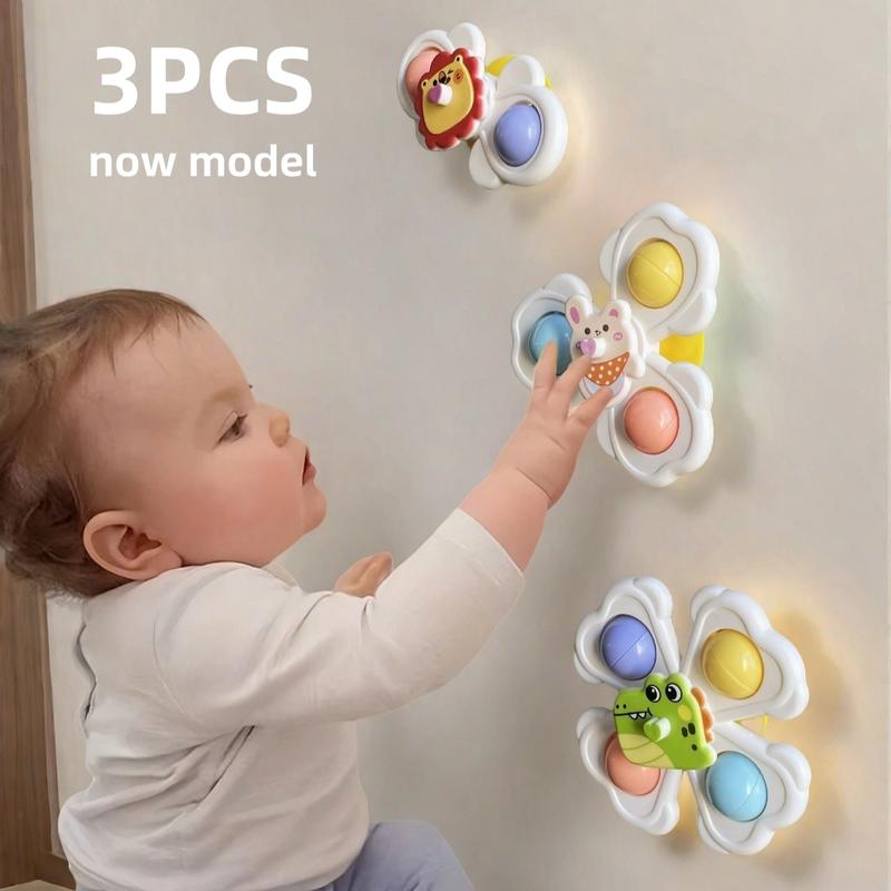 3 Pcs Suction Cup Spinner Toys,Fidget Spinner Toy,essentials， Spinning ...