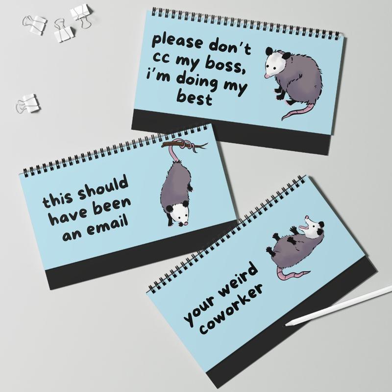 Opossums At Work Desk Sign Office Home Decor, Novelty Decor - TikTok Shop