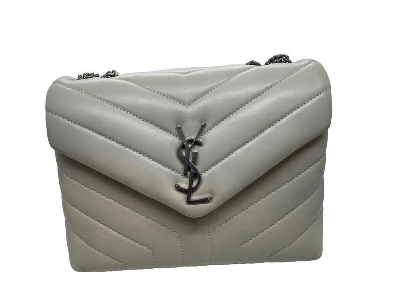 Pre-owned Yves Saint Laurent leather Crossbody Bags Small Monogram ...