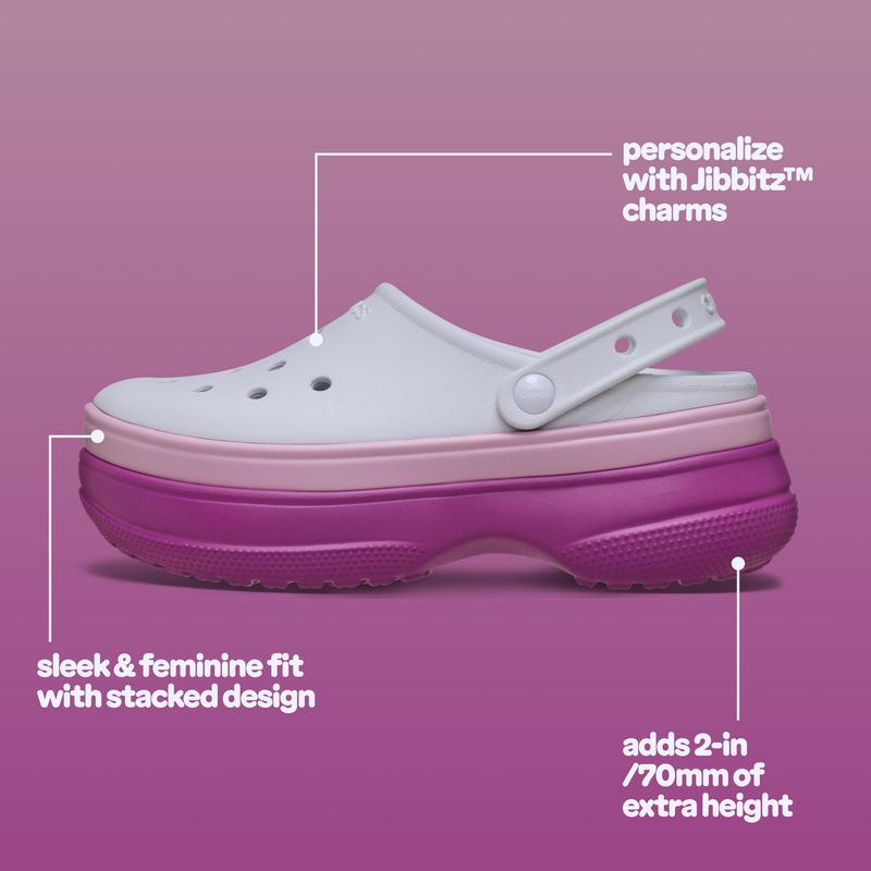 Crocs Adult Classic Stacked Clogs Platform Shoes