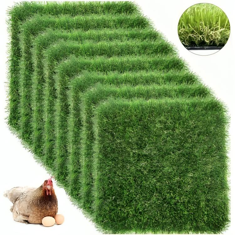 8-Pack Washable Chicken Nesting Box Pads – 12x12 Artificial Grass ...