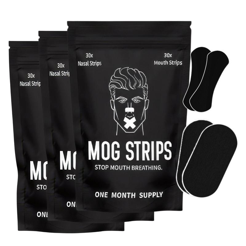 Mog Strips 3 Month Supply for Sleep Exercise Mouth & Nose Tape Long ...