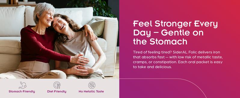 SiderAL® Folic 30mg - Clinically Proven Iron Supplement with Folic Acid ...