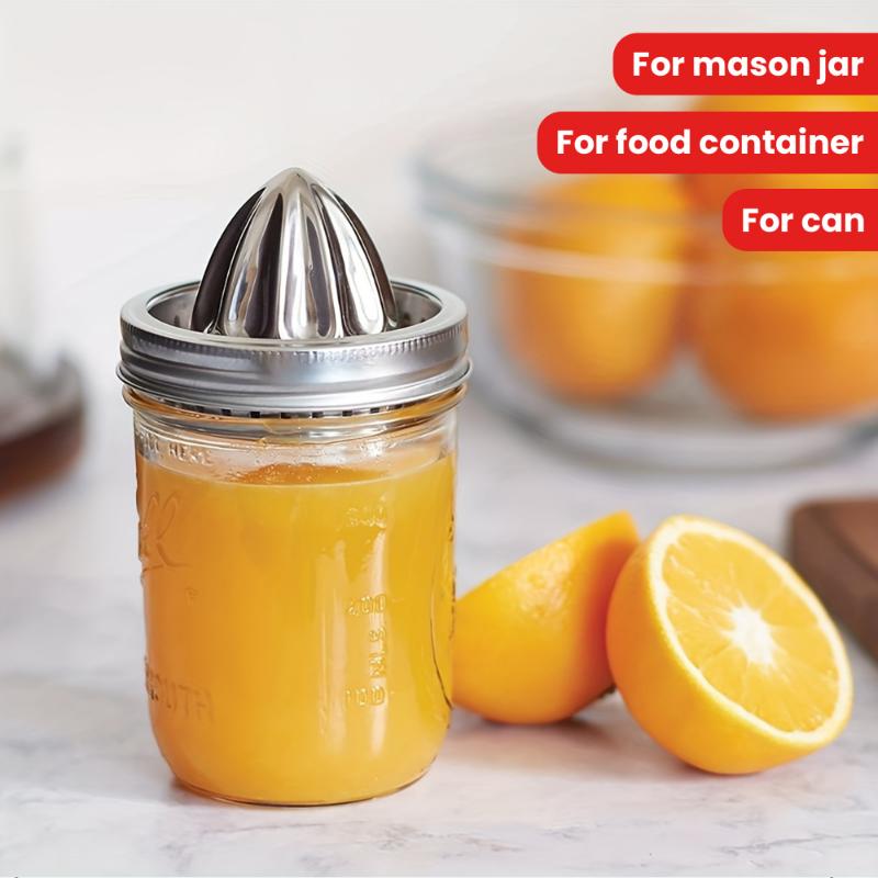 1pc Stainless Steel Wide Mouth Citrus Juicer Lid - Reusable, Durable ...