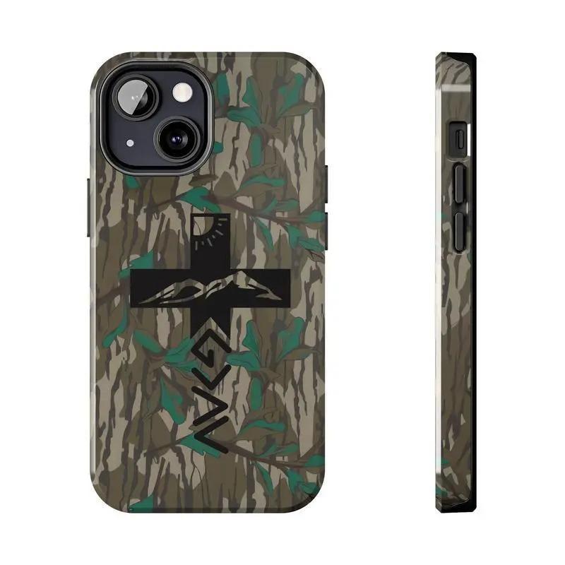Mossy Oak Greenleaf Small Pattern God is Greater Camo Tough iPhone Case ...