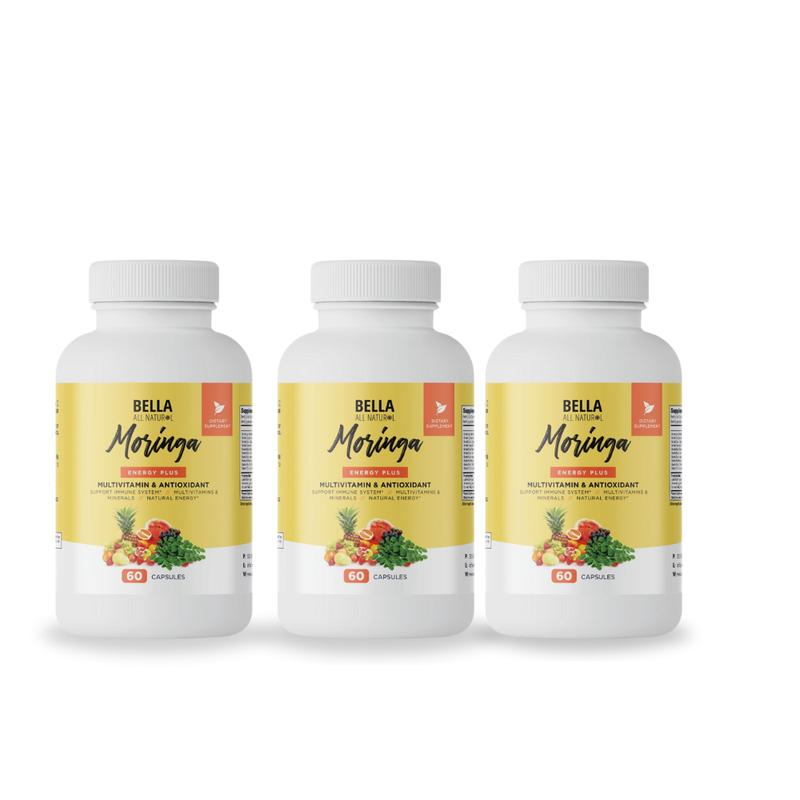 3 Pack Bella All Natural Moringa Capsules - 60caps - TikTok Shop